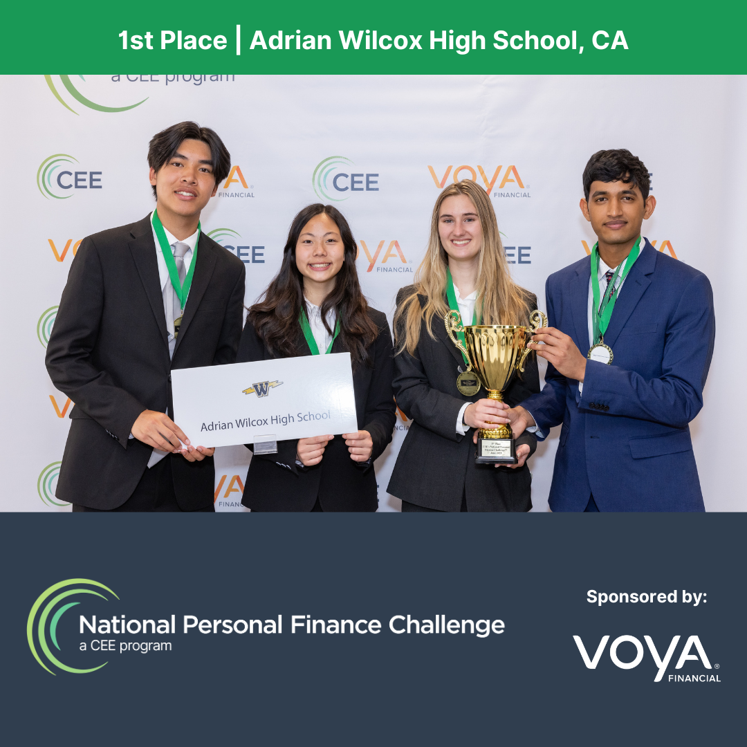 National Personal Finance Challenge Winners 2023 - Council for Economic ...